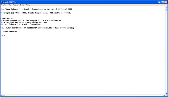 DOMINA TUDO: Oracle - Protegendo o Dicionário de dados